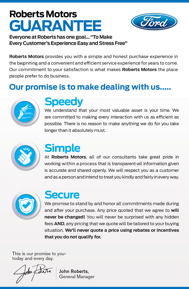 Roberts Motors Guarantee Alton IL - Roberts Motors